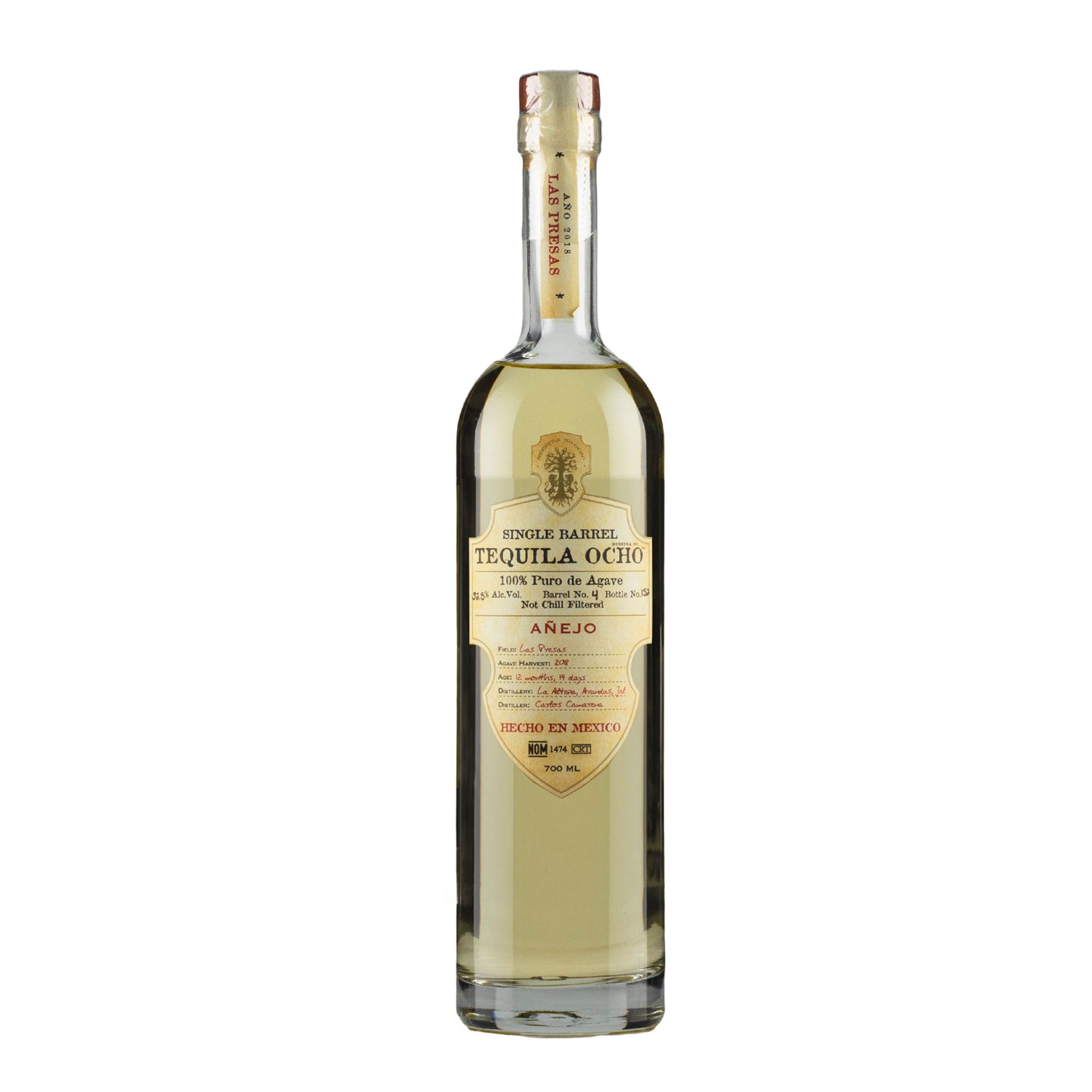 Ocho Single Barrel Anejo Tequila | Spiritly UK