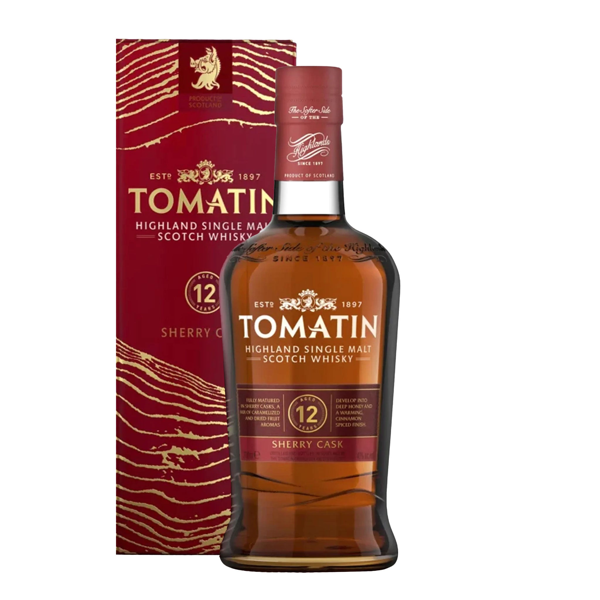 Tomatin 12 Years Sherry Cask Whisky– Spiritly UK
