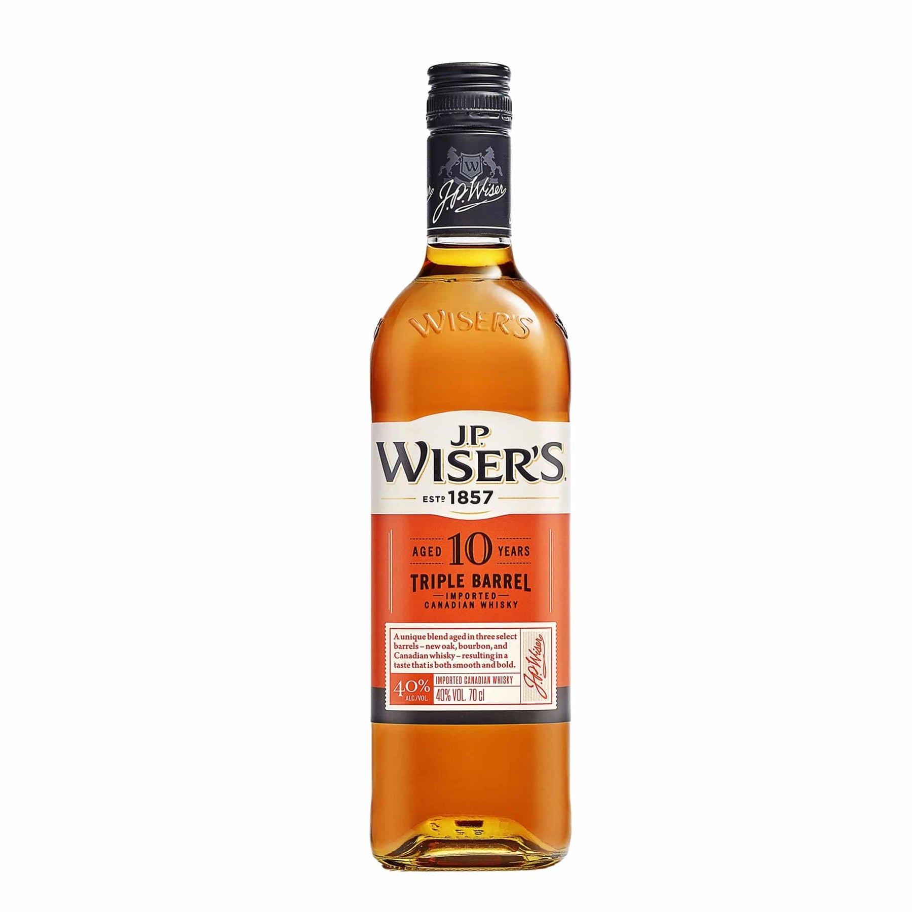 JP Wiser 10 Year Triple Barrel Whisky | Spiritly UK
